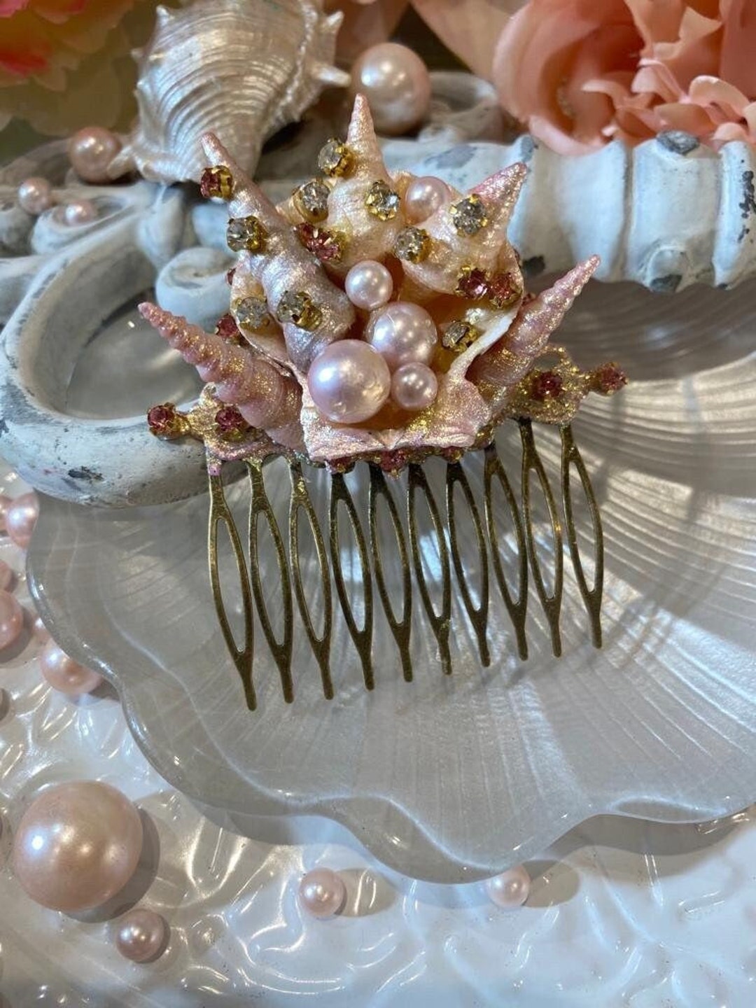 Hair Comb "venus's Garden of Shells" Botticelli's Venus*renaissance ...