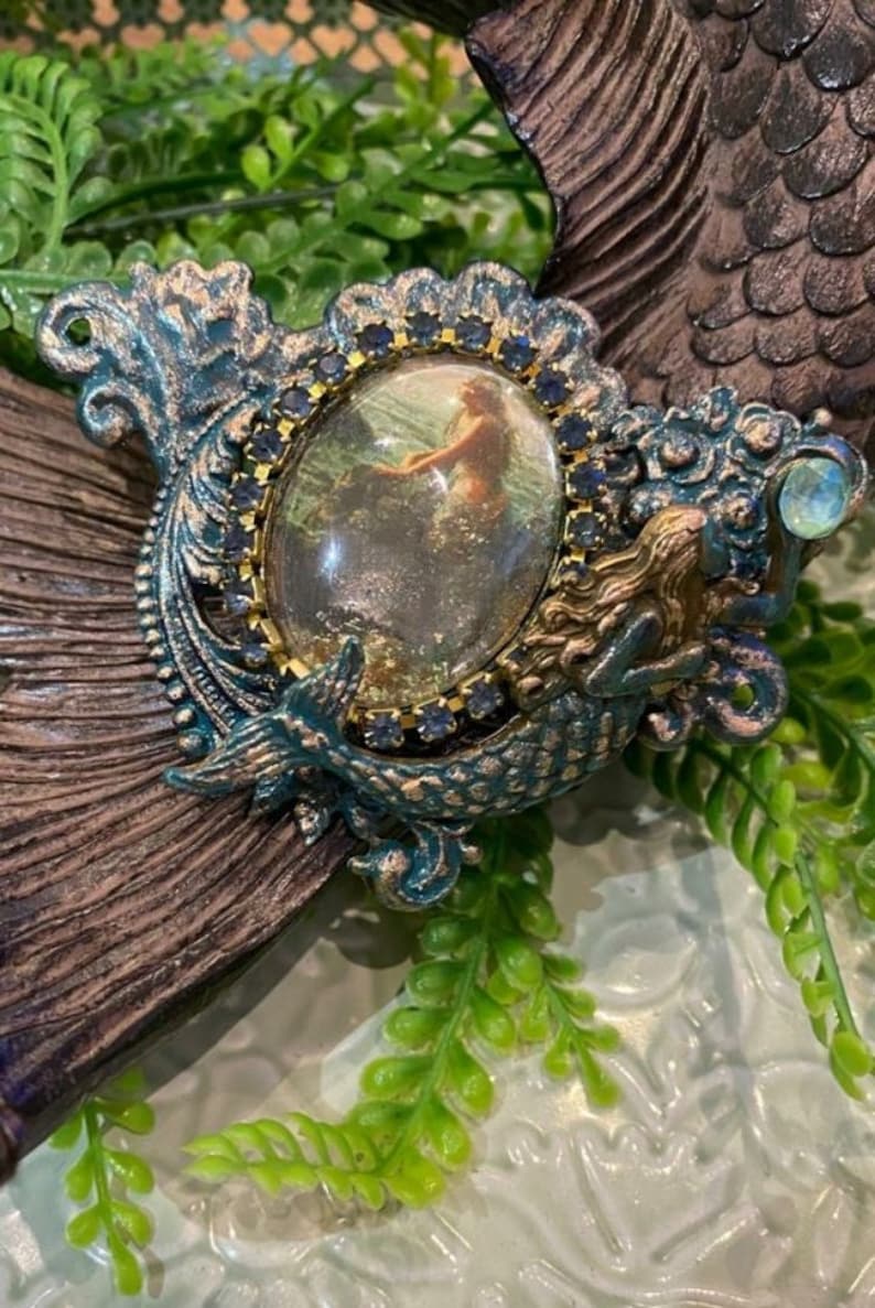 Hair Clip "misty Tides" Mermaid Hairclip*mermaidcore*handmade Fairy ...