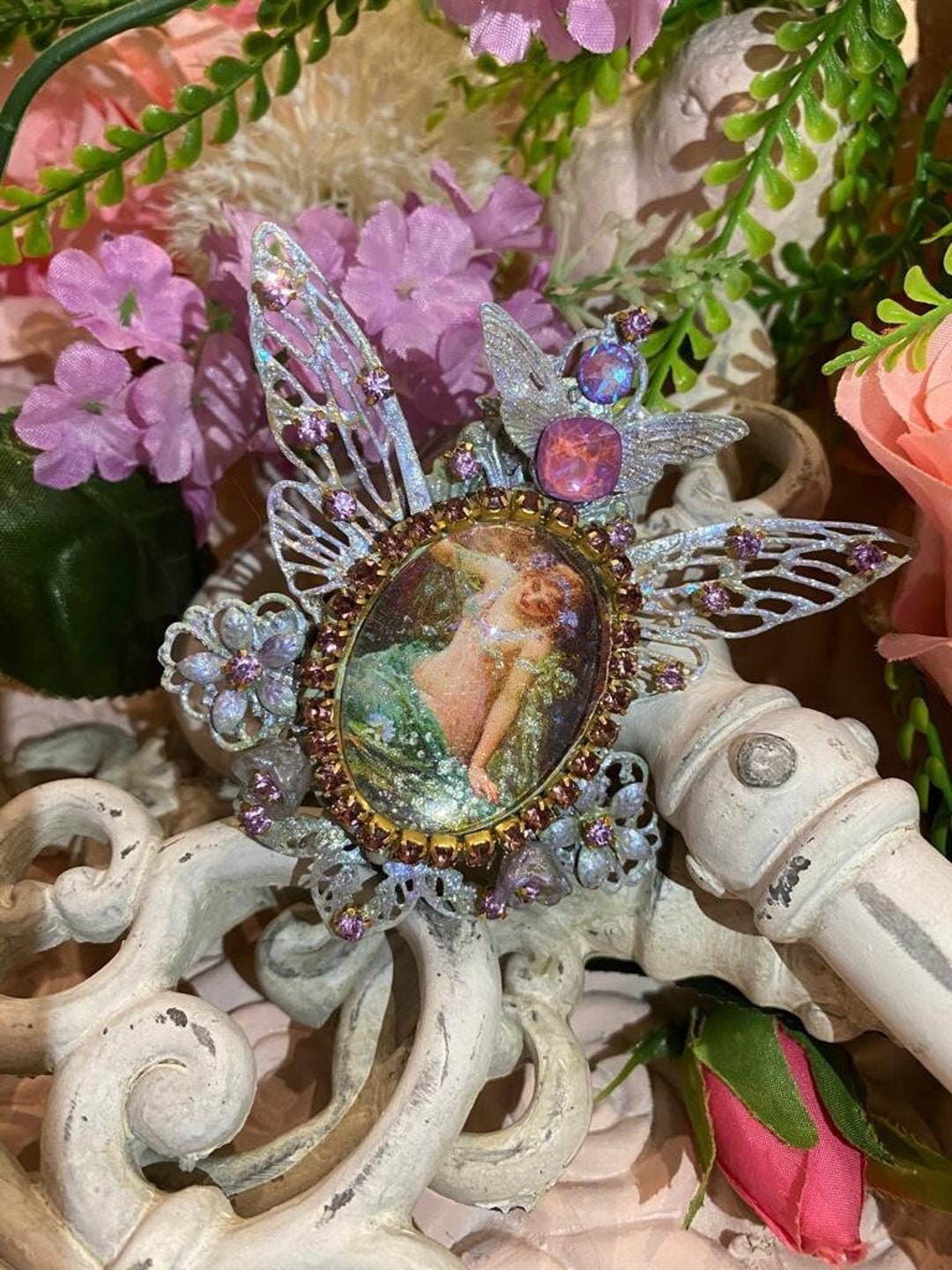 Hair Clip "jardin De La Nymphe" Fairycore*fairies*fairy Hair ...