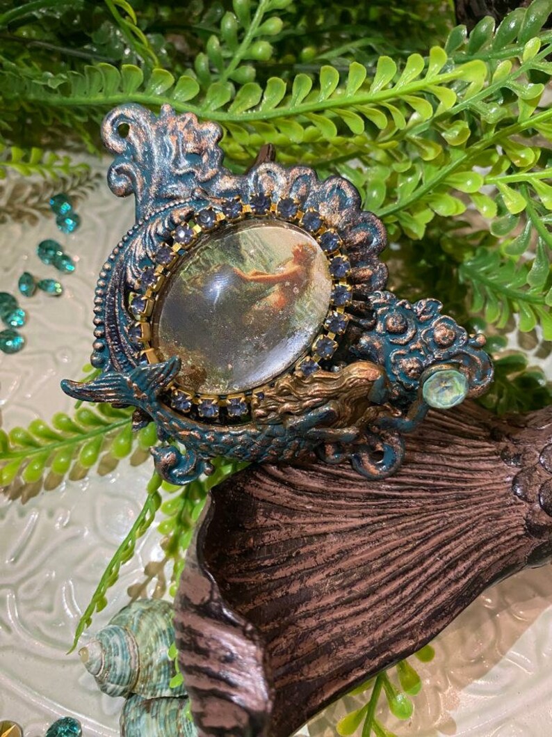 Hair Clip "misty Tides" Mermaid Hairclip*mermaidcore*handmade Fairy ...