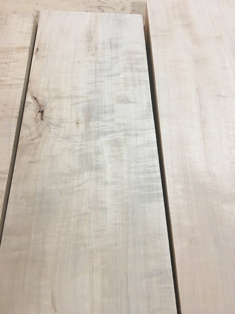 5 Curly Highly Figured Maple Boards Kiln Dried S3S Planed - Etsy