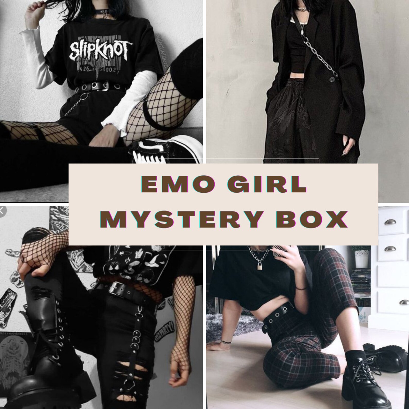 Emo Girl Styling Alt Mystery Box Thrift Bundle - Etsy