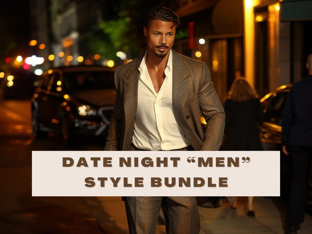 Date Night for Men Personalized Aesthetic Style Bundle: Circular ...