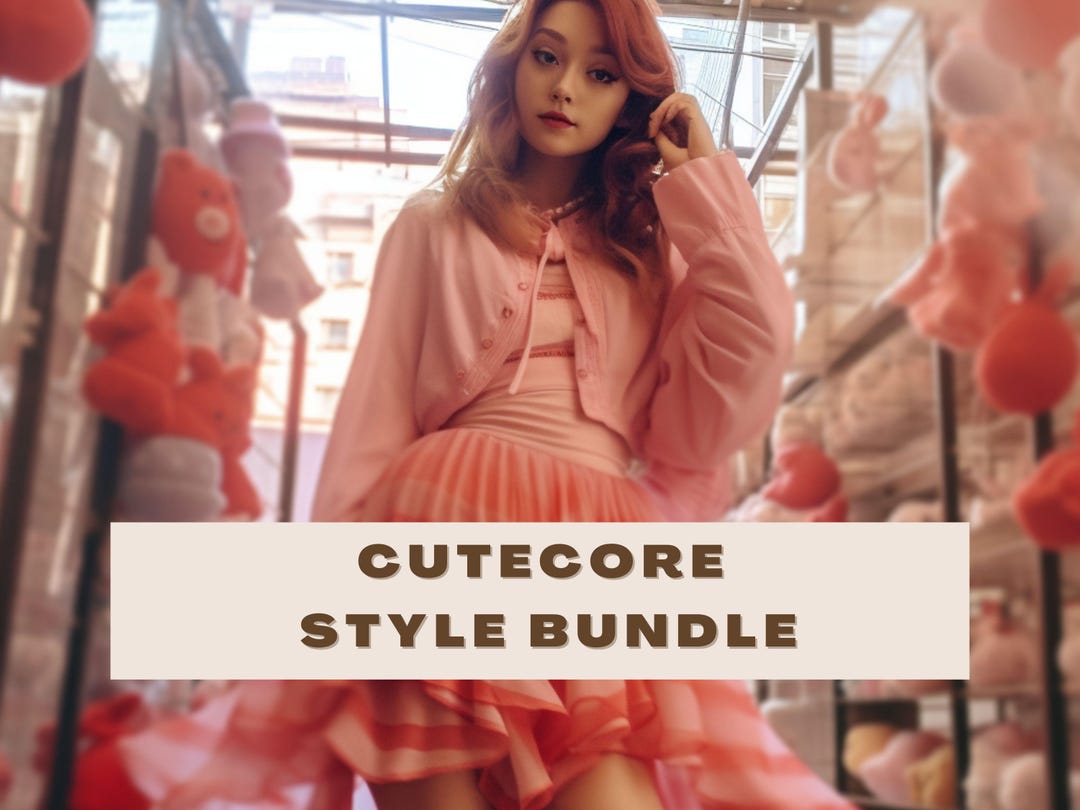 Cutecore Personalized Women Aesthetic Style Bundle: Circular ...