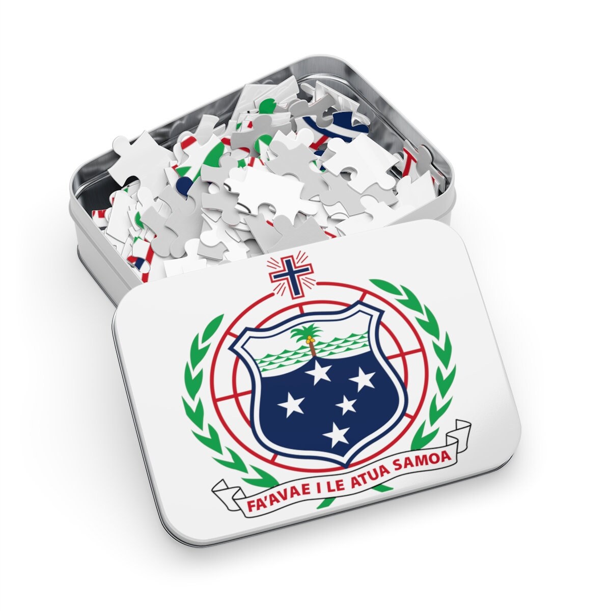 Samoan Puzzle. Samoan Coat of Arms. 110 Piece Puzzle. - Etsy