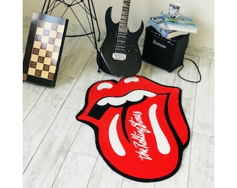 Rolling Stones Rug - Etsy