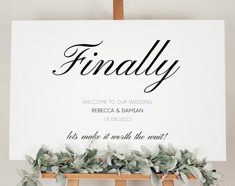 Finally Wedding Sign - Etsy