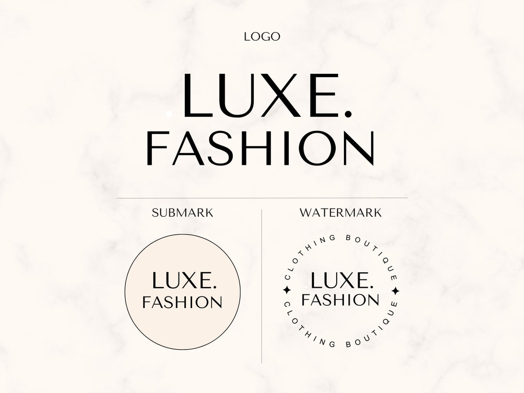 Luxe Fashion Logo Business Logo Design Minimalistic Logo Small Business ...