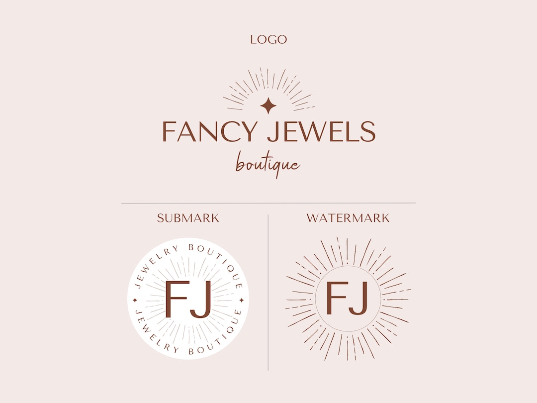 Fancy Jewels Logo Business Logo Design Fancy Logo Small Business Modern ...