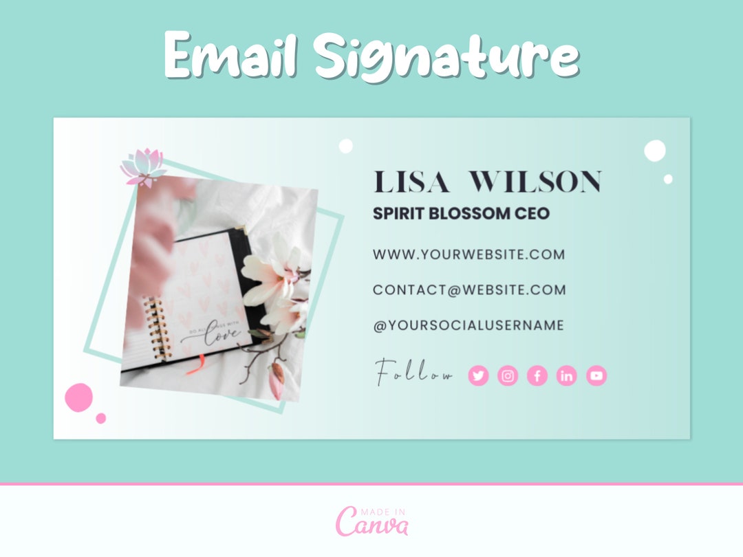 Email Signature Template Business Email Signature Design Blog Email ...