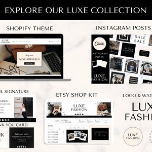 Luxe Fashion Logo Business Logo Design Minimalistic Logo Small Business ...