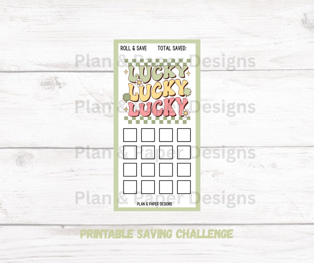 Lucky Lucky Lucky Saving Challenge, Saving Challenge for Binder ...