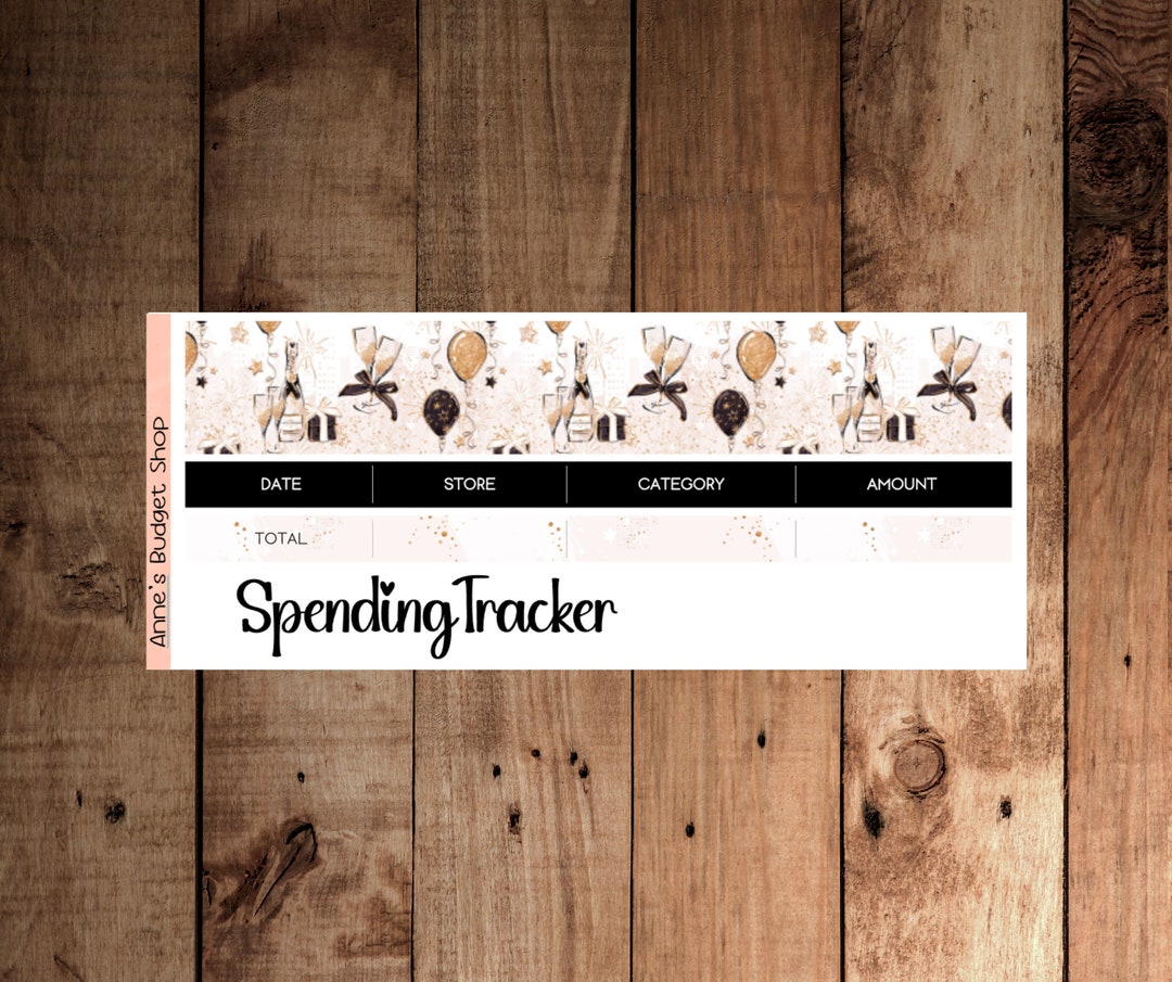 8.5x11 BK01 January Spending Tracker Budget Planner Sticker - Etsy