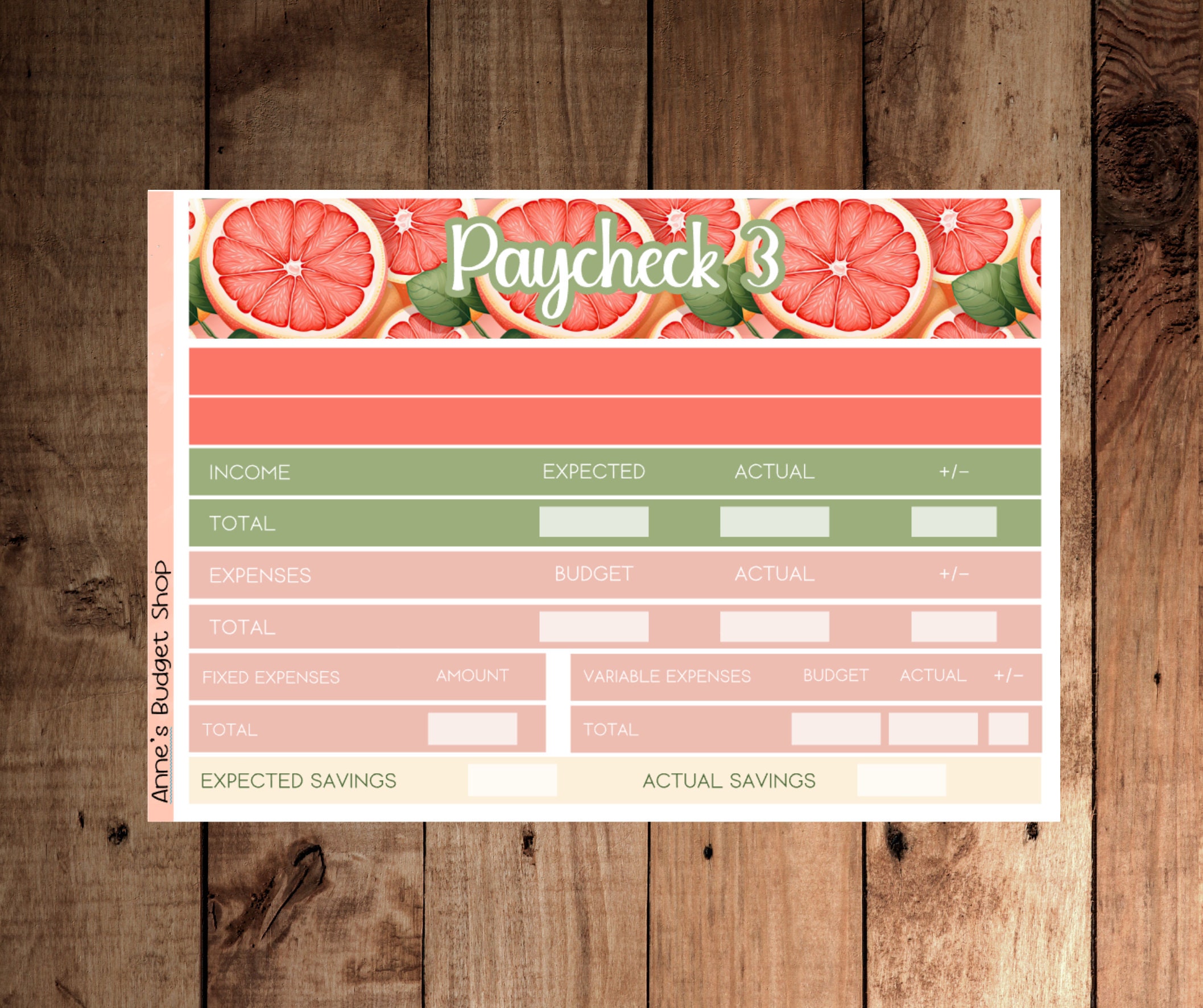7x9 BK05 March Paycheck 3 Budget Planner Sticker Kit, Erin Condren ...