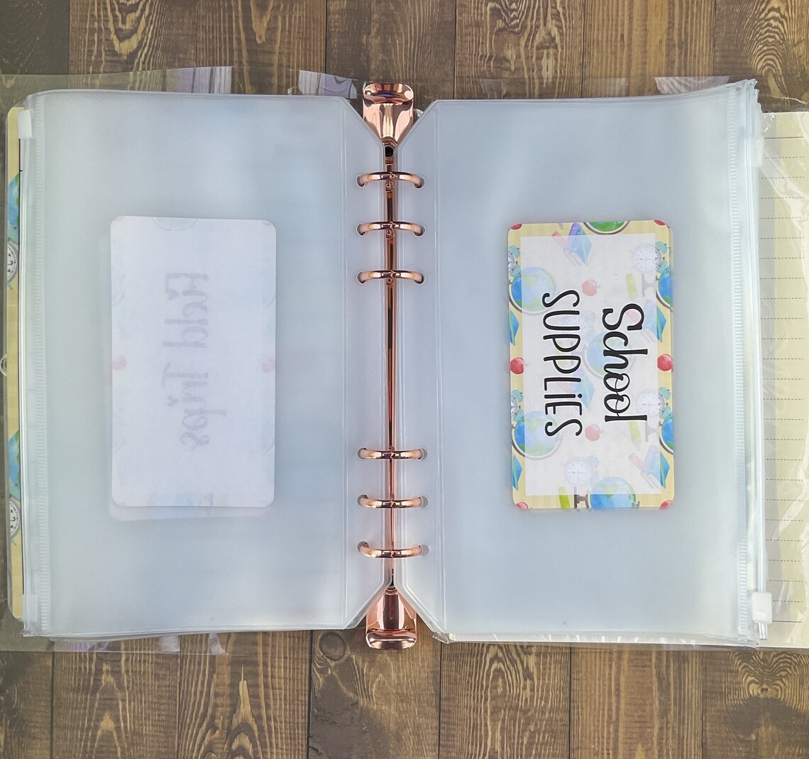 Elementary School Budget Binder, Money Wallet, A5 Binder, A6 Binder ...