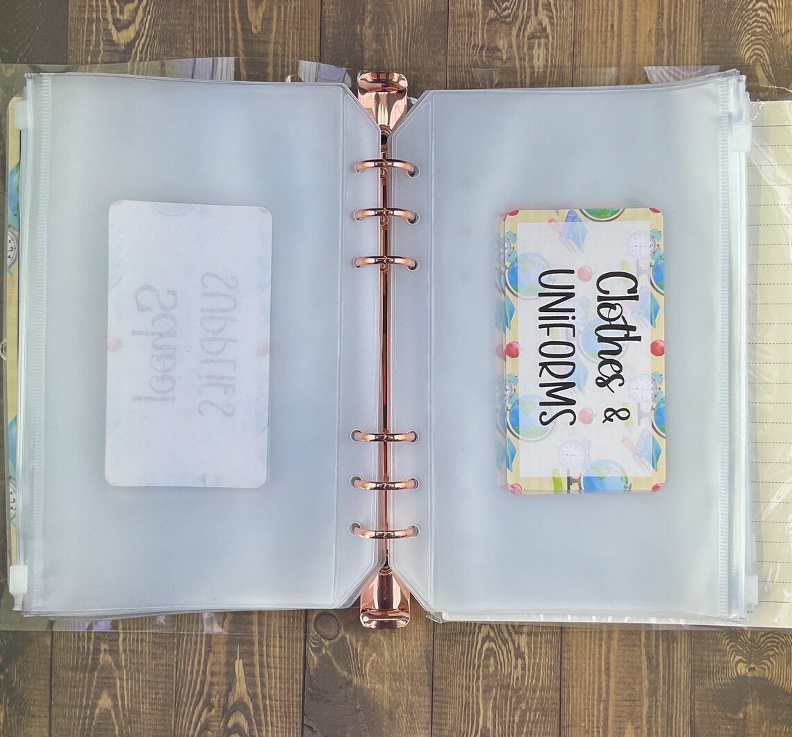 Elementary School Budget Binder, Money Wallet, A5 Binder, A6 Binder ...