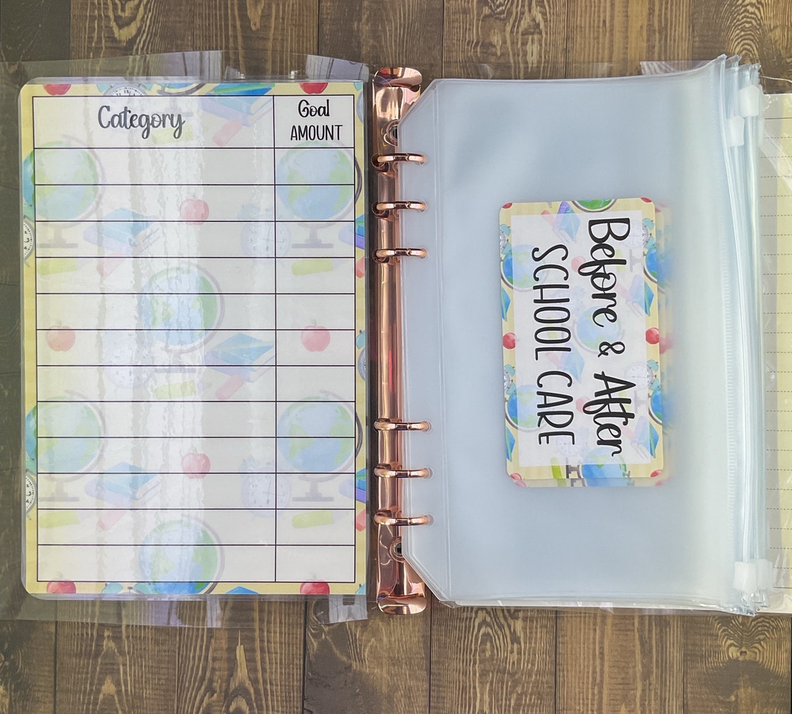 Elementary School Budget Binder, Money Wallet, A5 Binder, A6 Binder ...