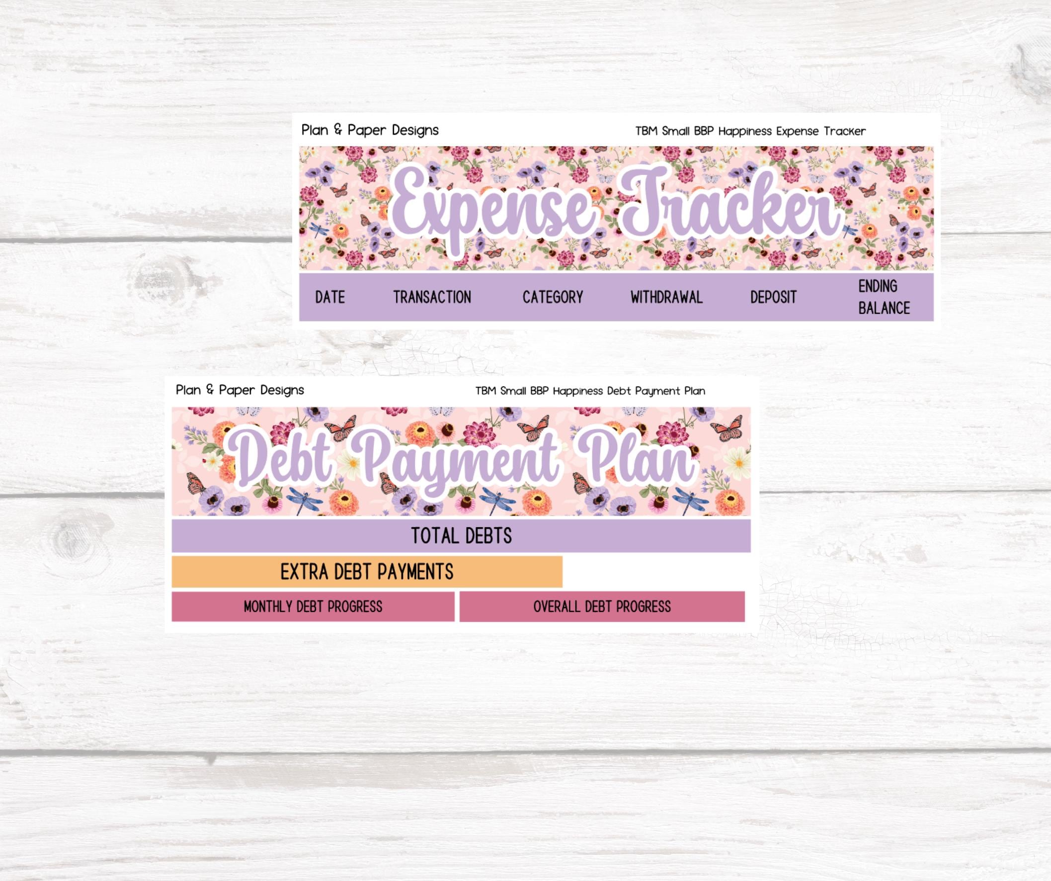 TBM Budget by Paycheck Small happiness the Budget Mom, Monthly Sticker ...