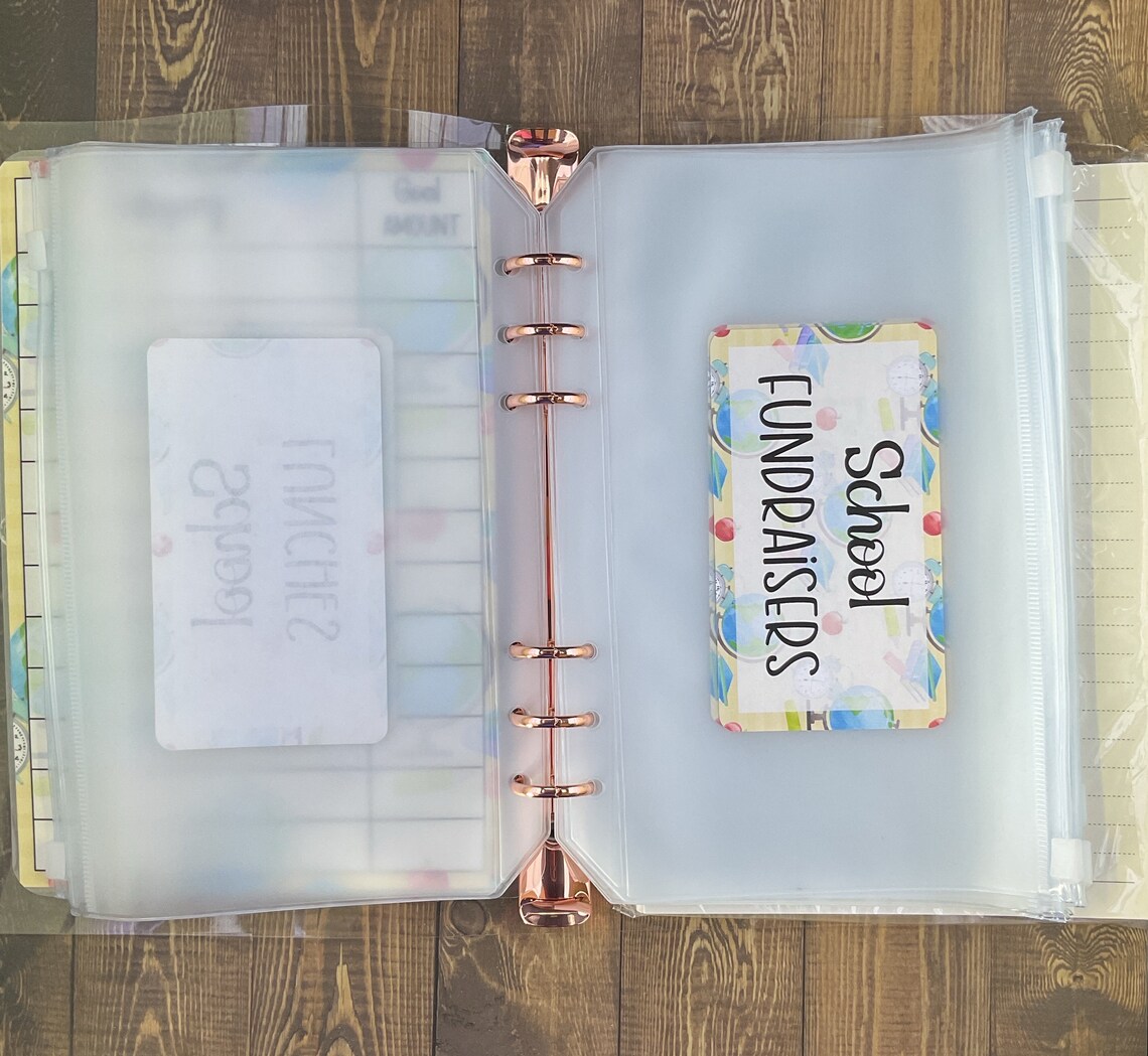 Elementary School Budget Binder, Money Wallet, A5 Binder, A6 Binder ...