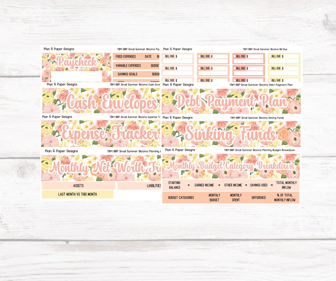TBM Budget by Paycheck Small "summer Blooms", the Budget Mom, Monthly ...