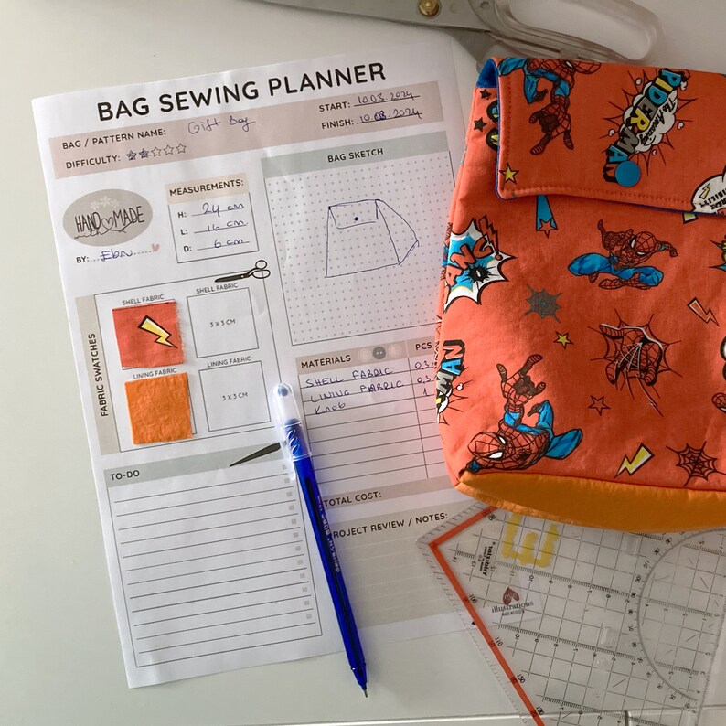 The Bag Sewing Project Planner A4 and US Letter - Etsy