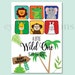 Safari Animals Clipart Set PNG, Wild Animals Including Lion, Crocodile ...