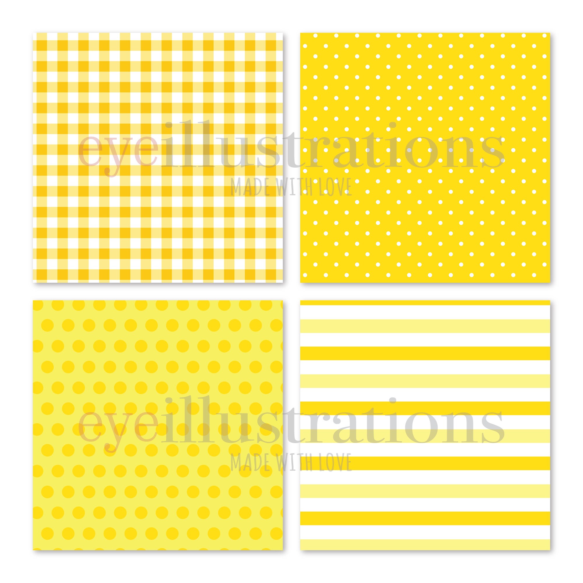 Primary Color Combination Digital Paper Pack, Polka Dots Digital Papers ...