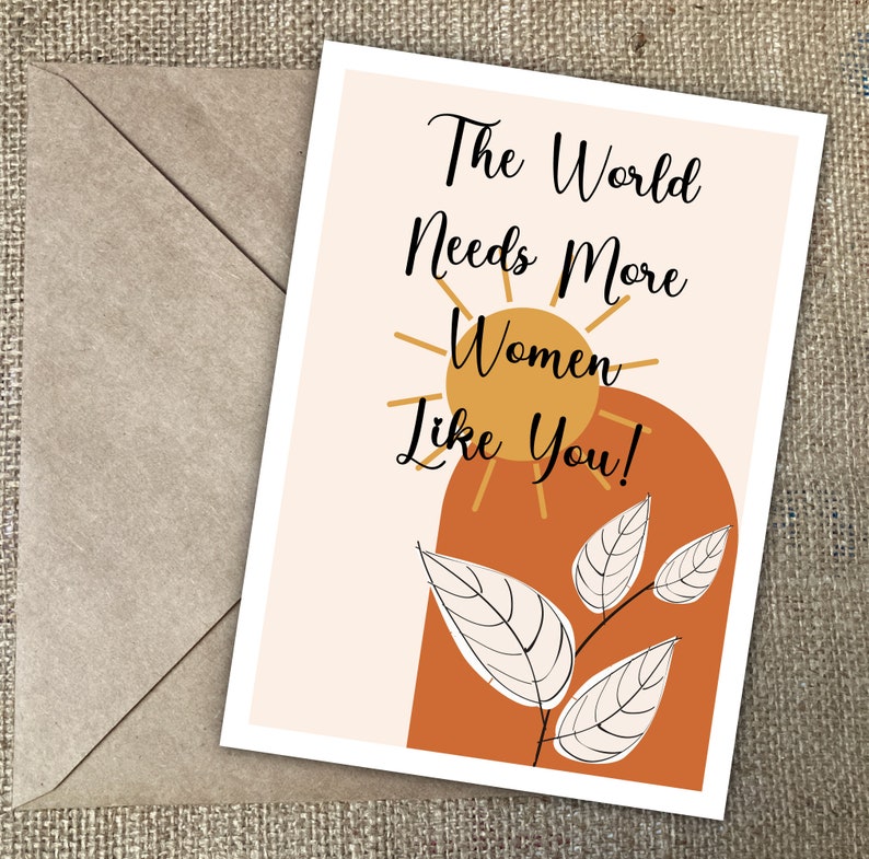 International Women's Day Greeting Card, DIY Card for Her, Women ...