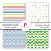Primary Colors Digital Paper Pack, Polka Dots Digital Papers, Colorful ...