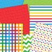 Primary Colors Digital Paper Pack, Polka Dots Digital Papers, Colorful ...