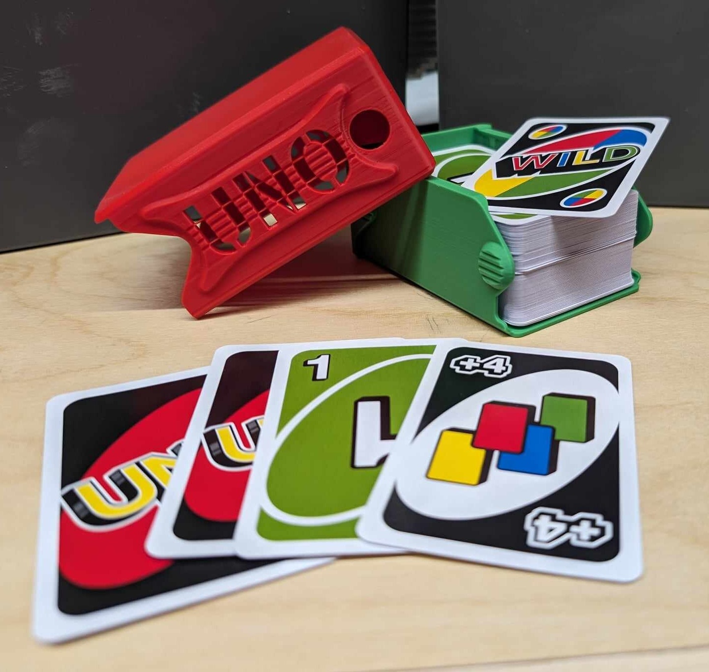 UNO Card Game Storage Box and Card Game, Playing Card Case, UNO ...