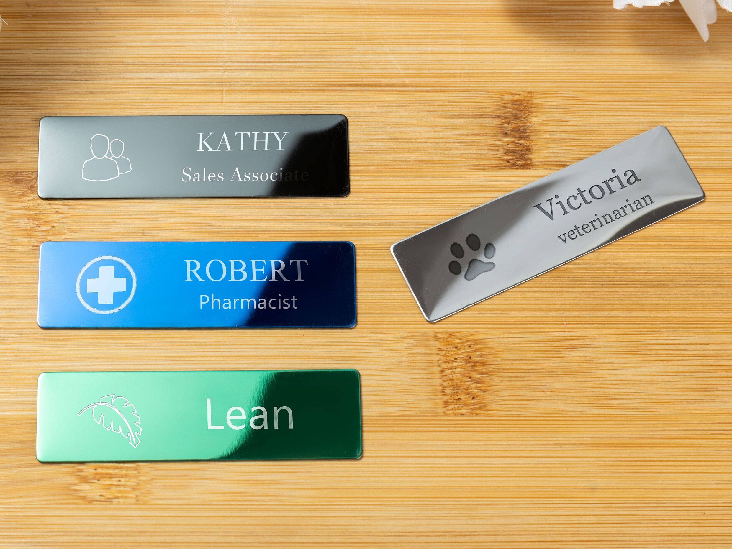 Custom Name Tagpersonalized Name Badgescustom Engraving - Etsy