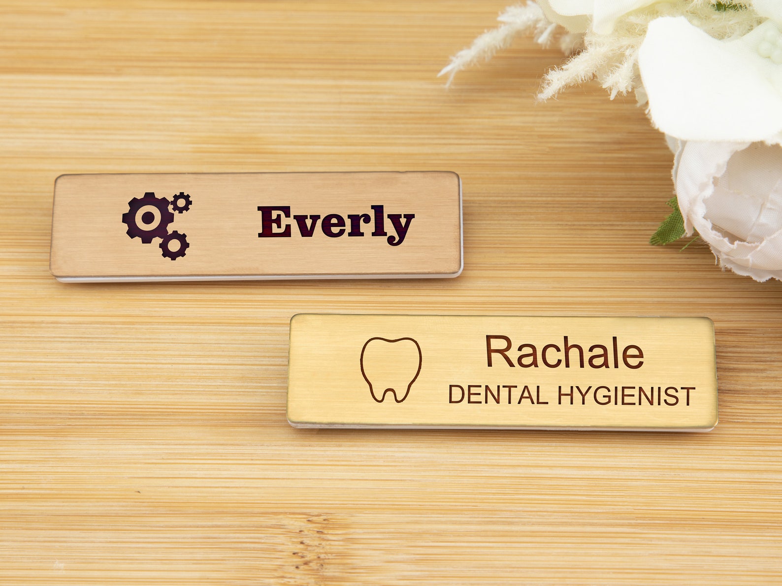 Custom Name Tag With Industry Logopersonalized Name - Etsy