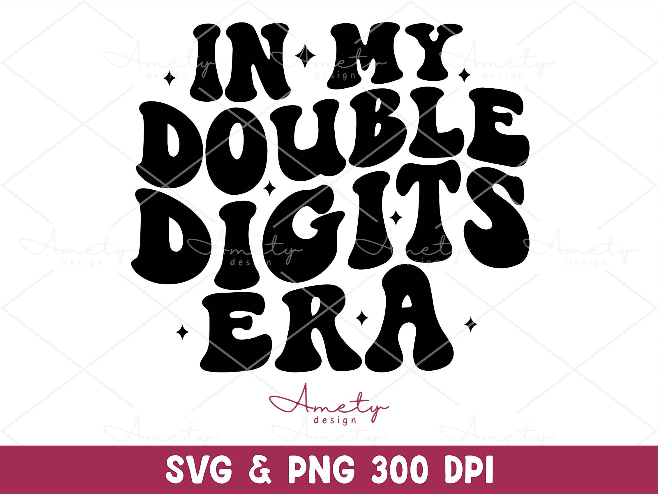 In My Double Digits Era SVG PNG, Double Digits SVG, Birthday Shirt Kids ...