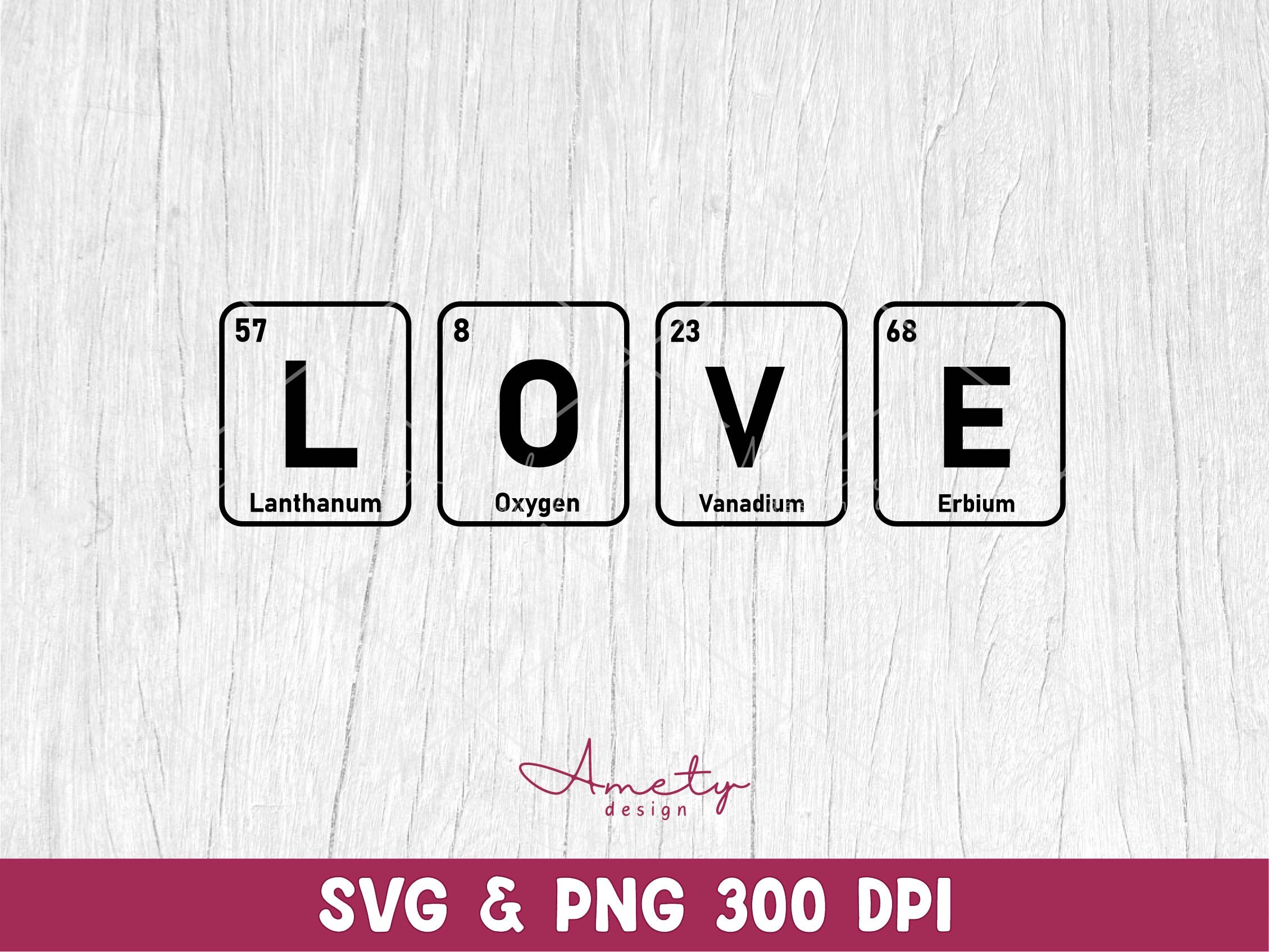 Love Periodic Table Science SVG PNG, One Loved Svg , Funny Couples Svg ...