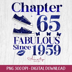 Fabulous Since 1959, 65th Birthday PNG SVG (digital Download) - Etsy