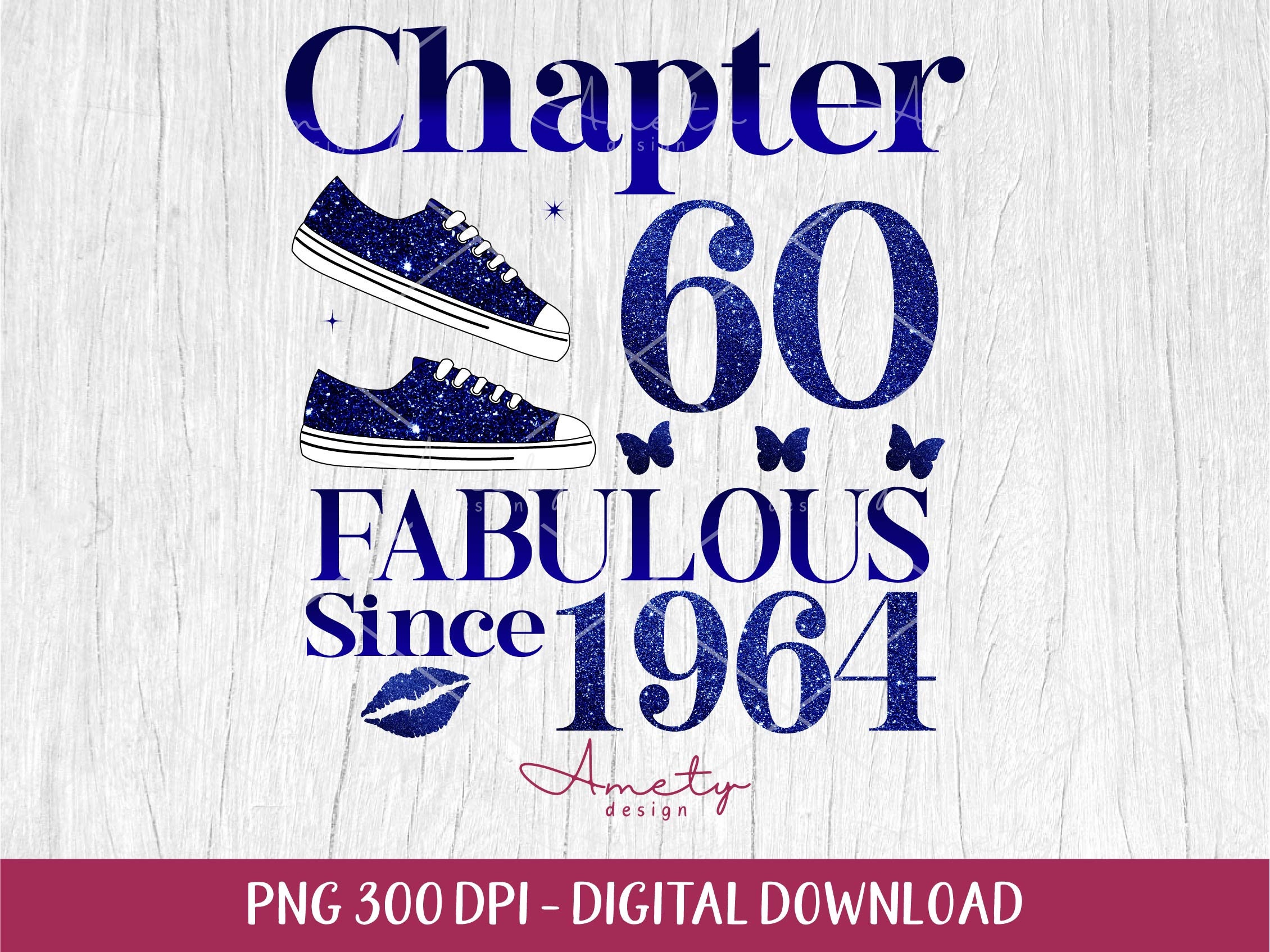 Fabulous Since 1964 60th Birthday PNG, Grandma Gift (digital Download ...