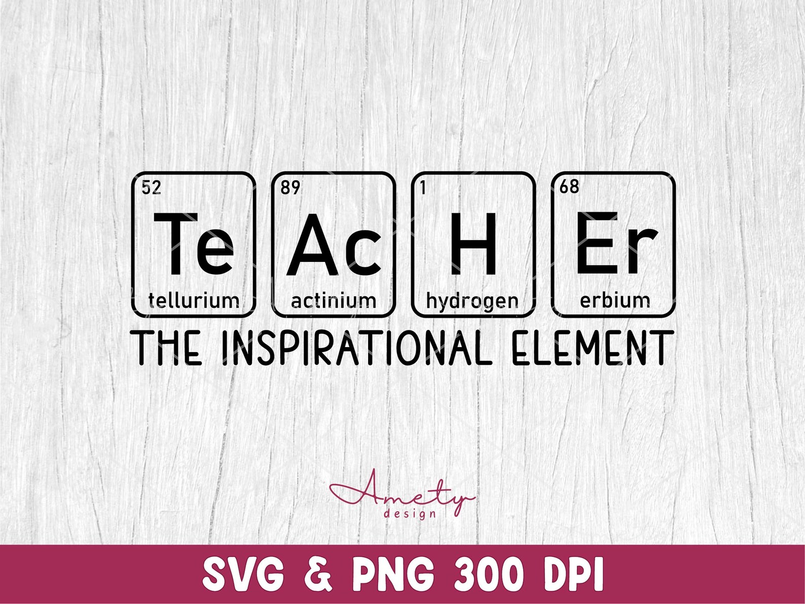 Teacher Periodic Table SVG, Inspiration Element, Science Design ...