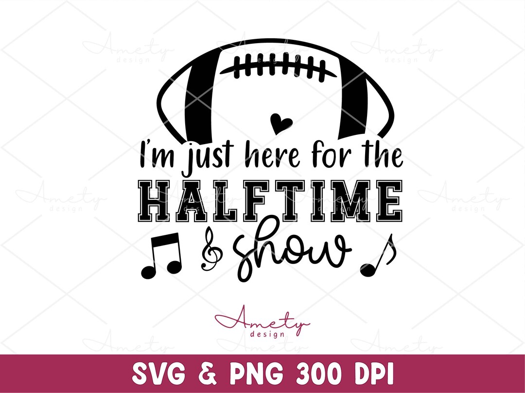 Halftime Show Football (svg, Png, Pdf, Jpg) Game Day Cut Files - Etsy