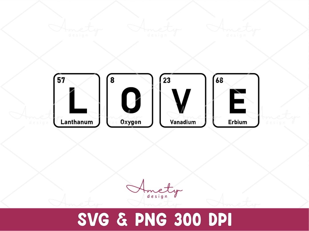 Love Periodic Table Science SVG PNG, One Loved Svg , Funny Couples Svg ...