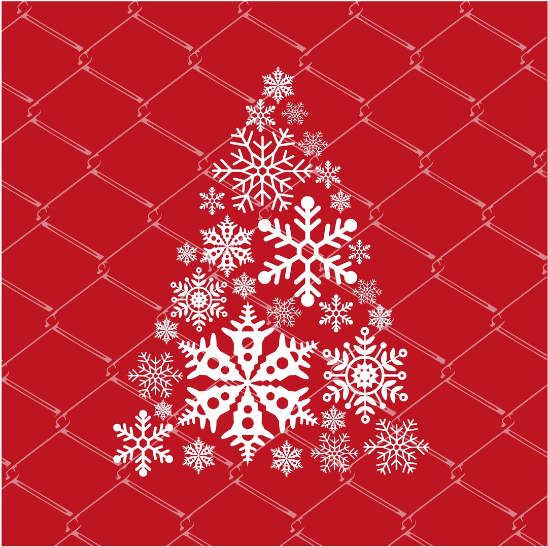 Snowflake Tree SVG PNG, Snow Flake Svg, Christmas Tree Svg, Cut File ...