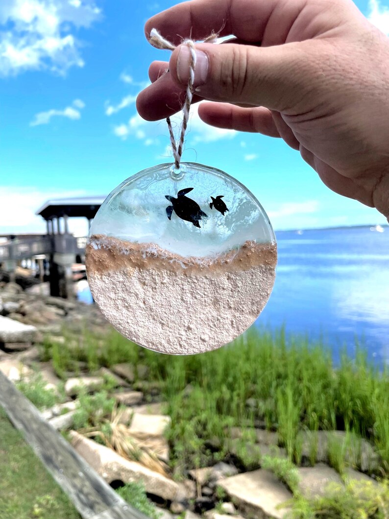 Christmas Ornament Turtle Ornament Beach Christmas Ornament Christmas ...