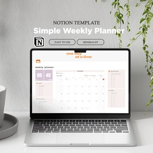 Notion Weekly Planner Template Notion Template Notion Planner Notion ...