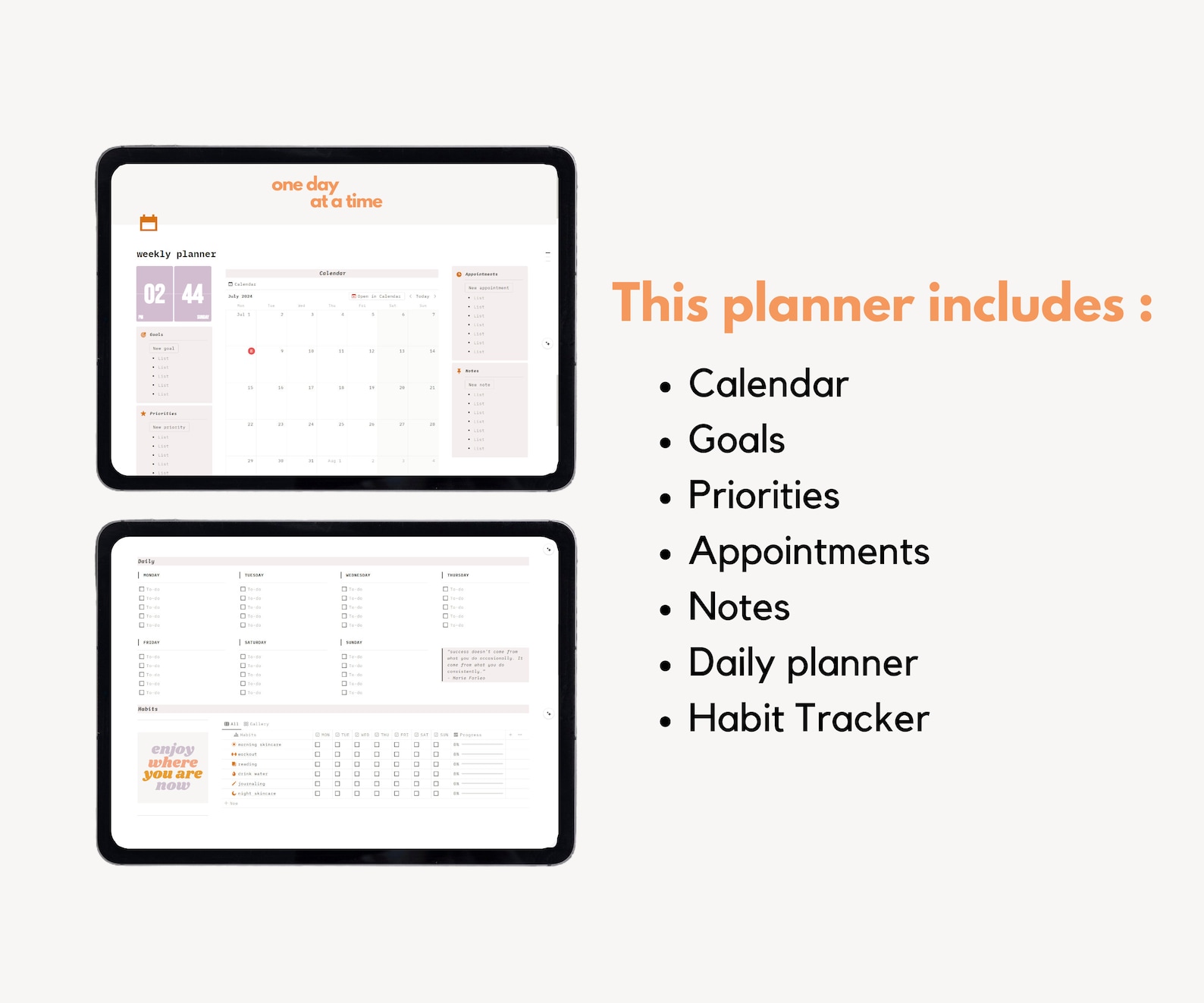 Notion Weekly Planner Template Notion Template Notion Planner Notion ...