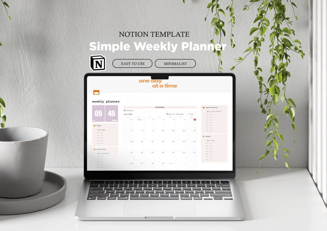 Notion Weekly Planner Template Notion Template Notion Planner Notion ...