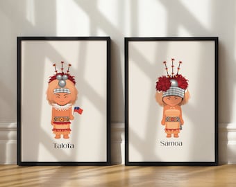 O Le Pi Tautau Samoan Alphabet Kids Wall Art (Instant Download) - Etsy