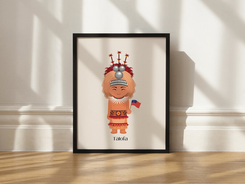 Samoan Boy in Traditional Dress Digital Artwork. Samoan Boy. Samoan ...