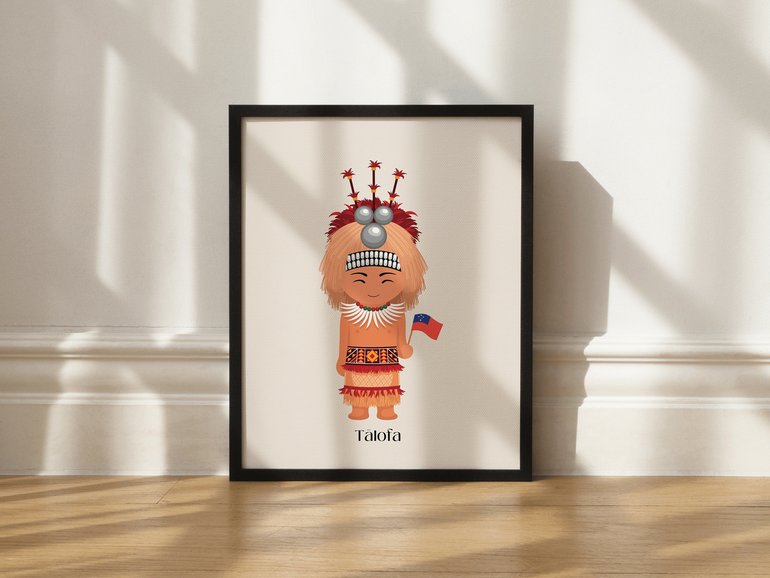 Samoan Boy in Traditional Dress Digital Artwork. Samoan Boy. Samoan ...