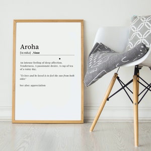 Aroha Maori New Zealand Wall Art. Aroha INSTANT DIGITAL DOWNLOAD. Aroha ...