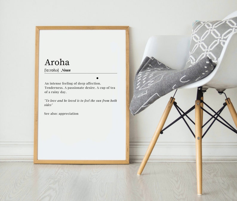 Aroha Maori New Zealand Wall Art. Aroha INSTANT DIGITAL - Etsy
